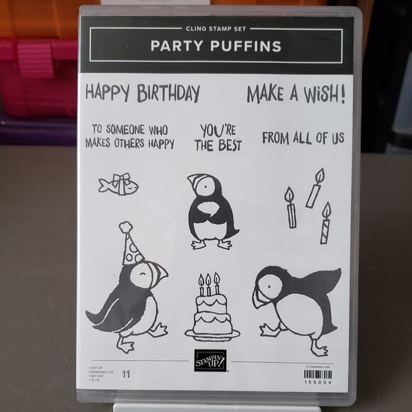 Stampin' Up! | Office | Stampin Up Party Puffins Cling Stamp Set Used ...